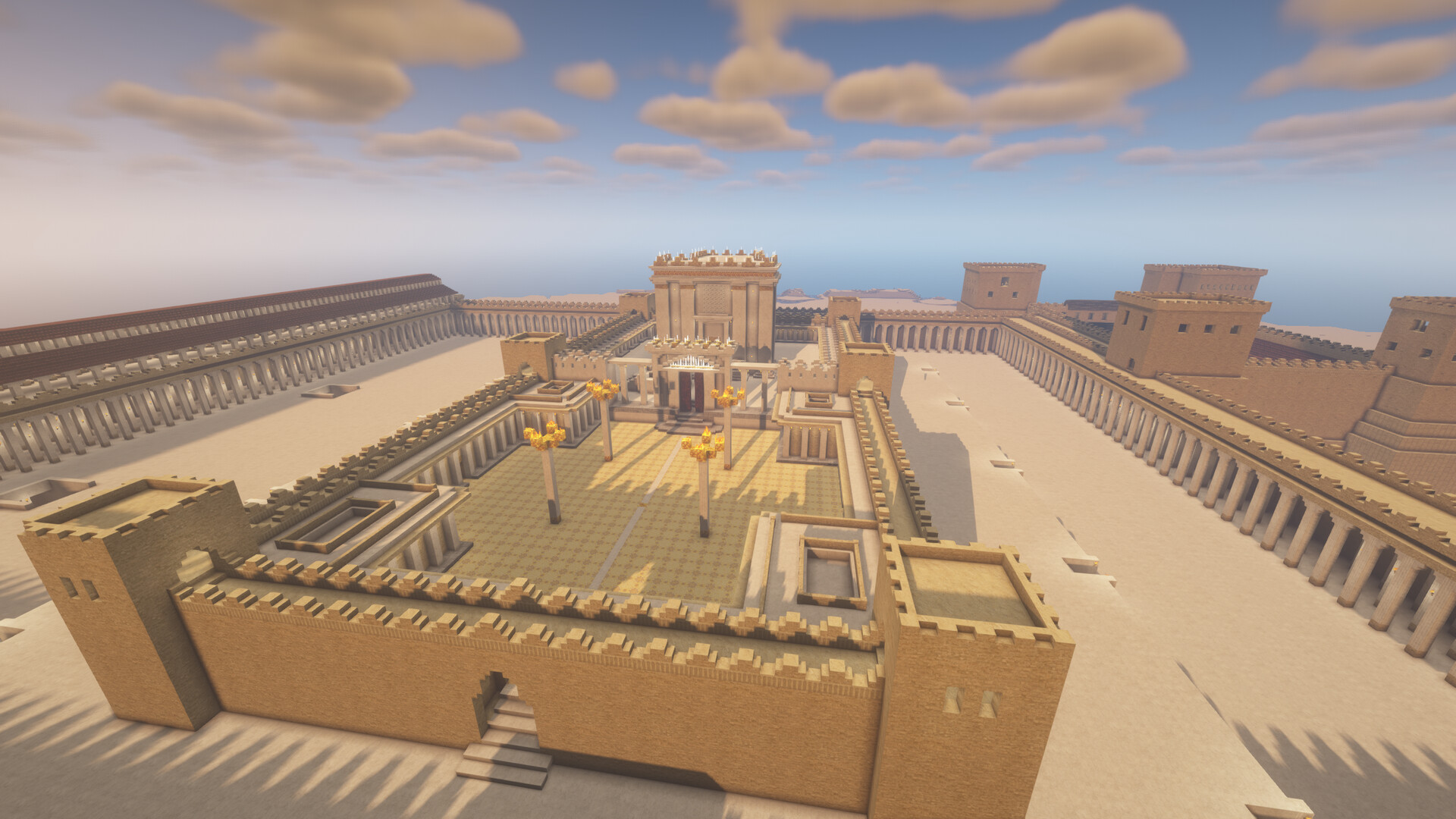 Jerusalem and Herod's temple Minecraft Map