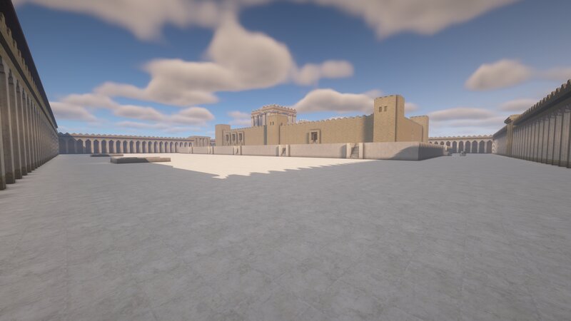 Jerusalem and Herod's temple Minecraft Map