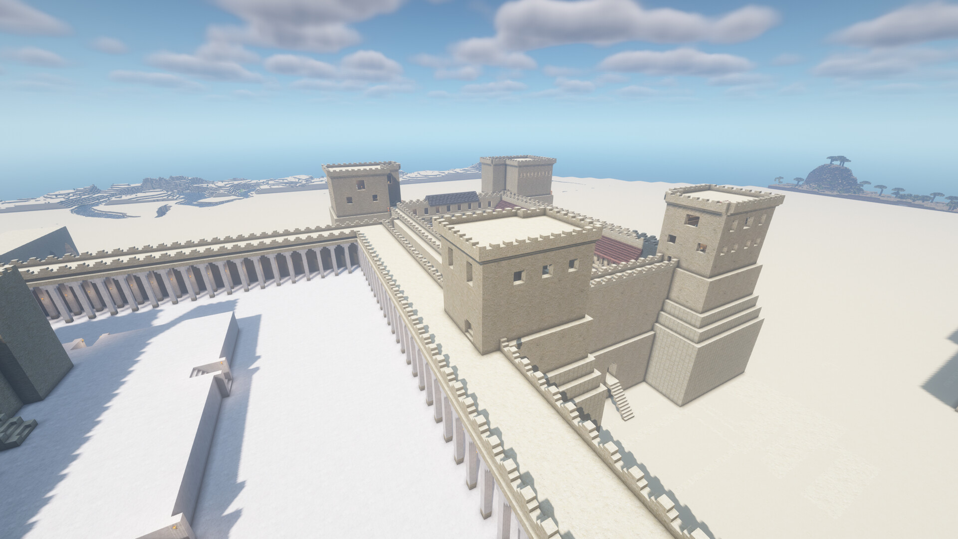 Jerusalem and Herod's temple Minecraft Map