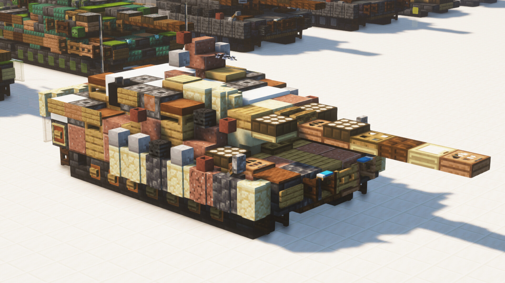 Leopard 2 A7+ Main Battle Tank - 1.5:1 scale Minecraft Map