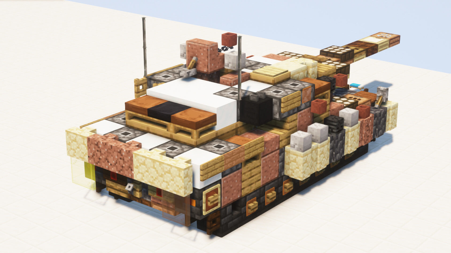 Leopard 2 A7+ Main Battle Tank - 1.5:1 scale Minecraft Map