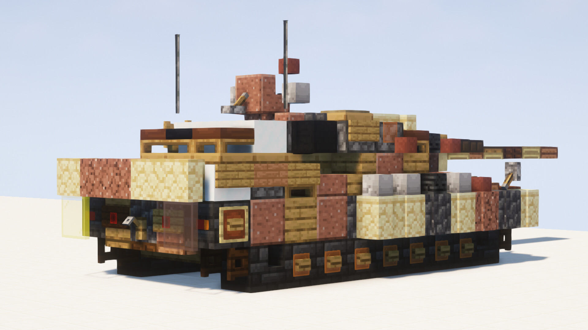 Leopard 2 A7+ Main Battle Tank - 1.5:1 scale Minecraft Map