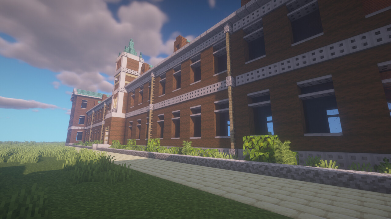 European style school Minecraft Map