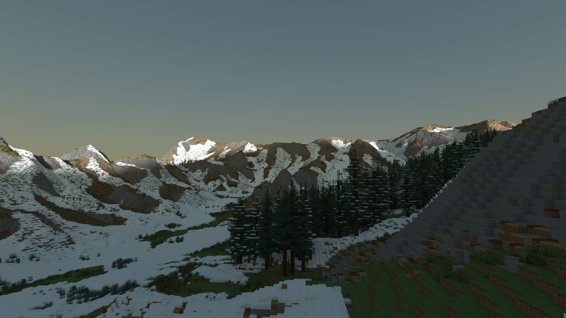 Snowy Minecraft Mountain Minecraft Map