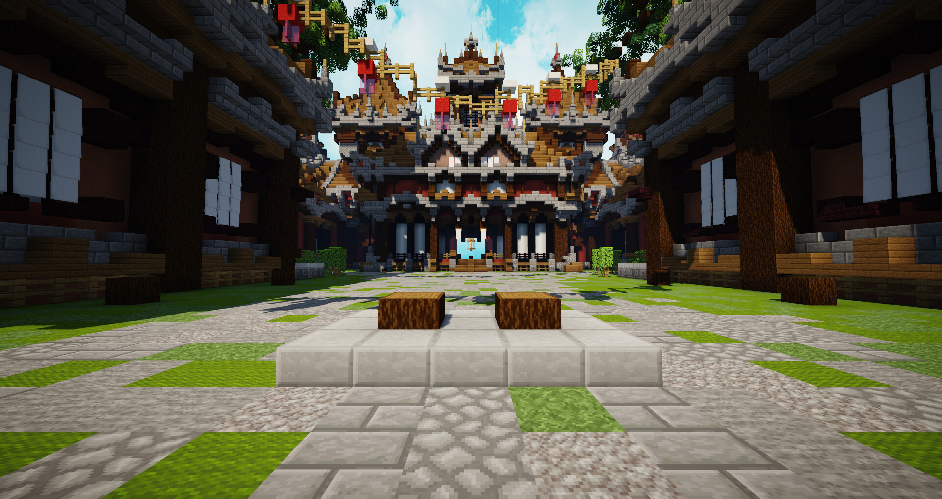 HCF Spawn + Road - Oriental Themed Minecraft Map
