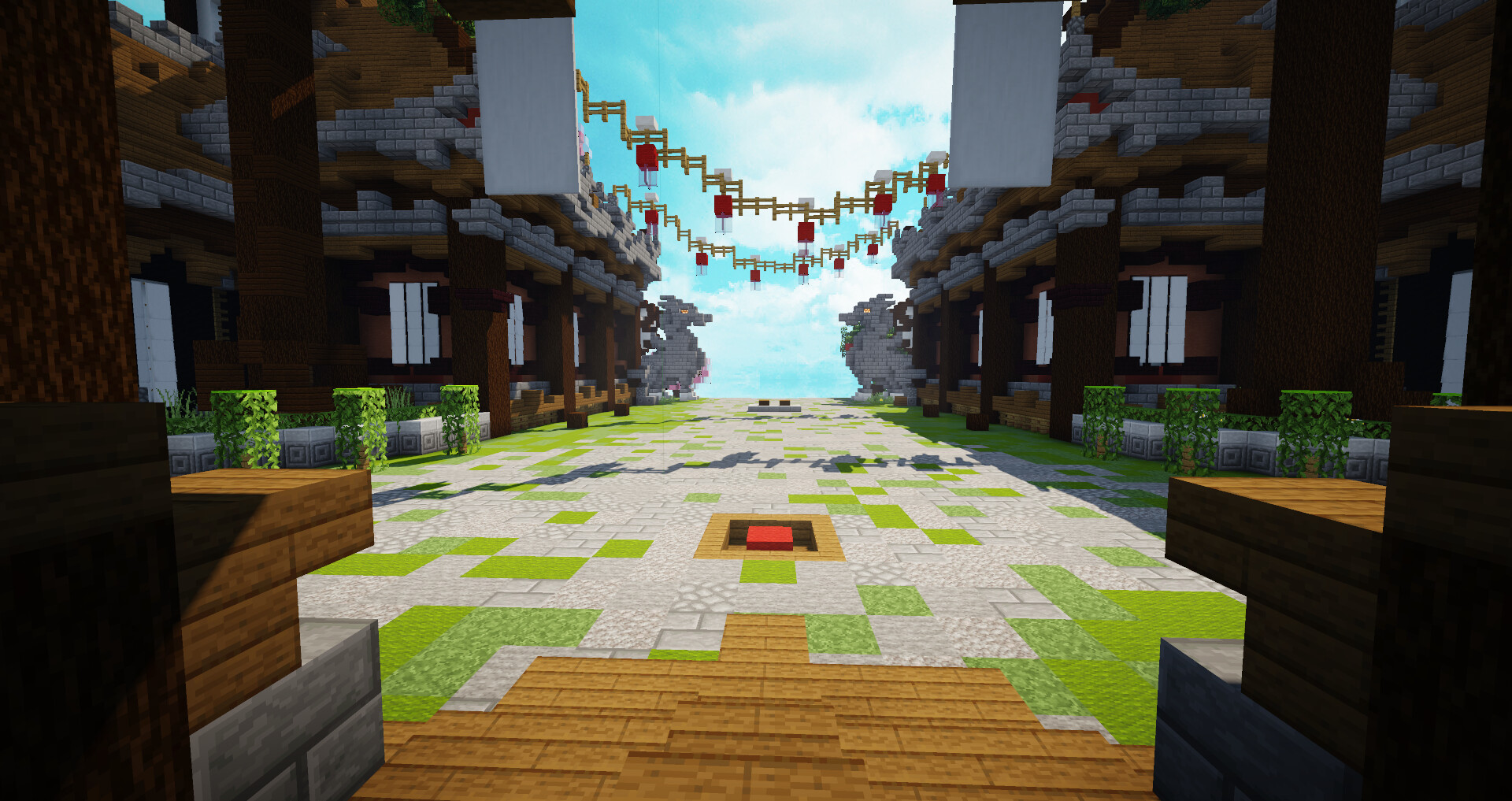 HCF Spawn + Road - Oriental Themed Minecraft Map