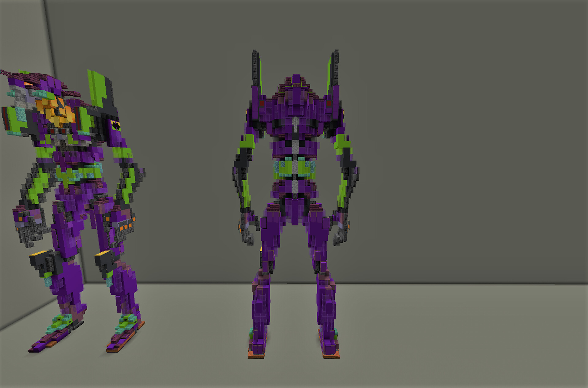 Evangelion Unit 01 Schematic Minecraft Map