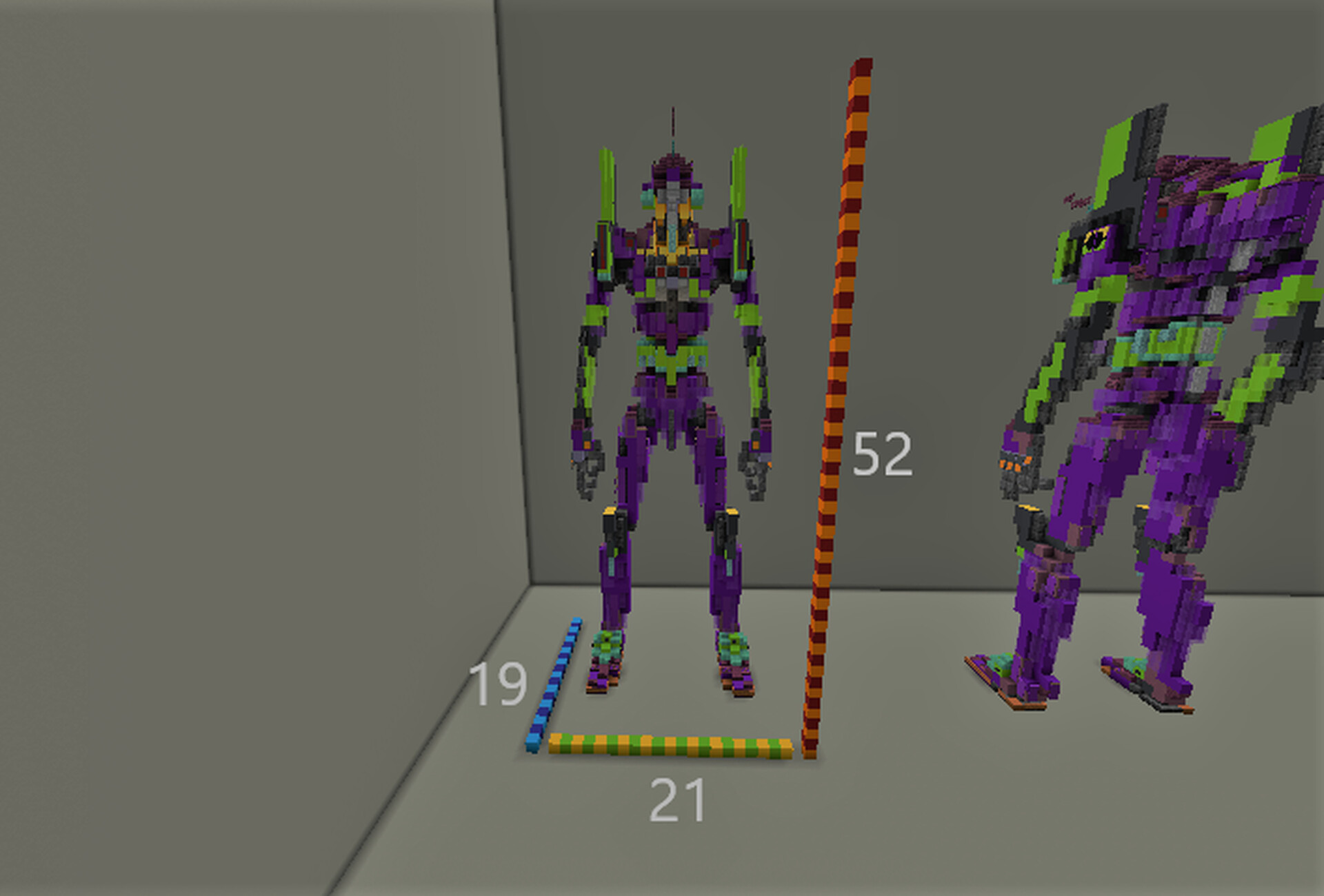 Evangelion Unit 01 Schematic Minecraft Map