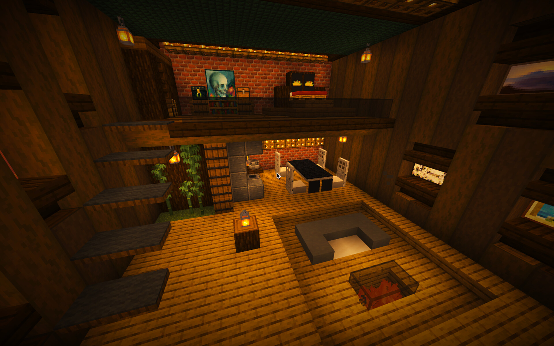The Secluded Cabin/Reid's Base. Minecraft Map