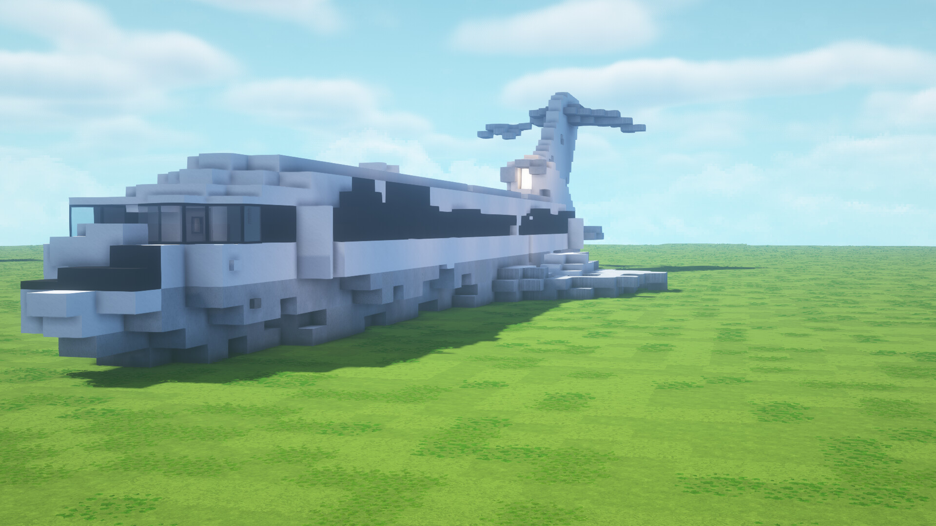 Crashed Boeing 727 Minecraft Map