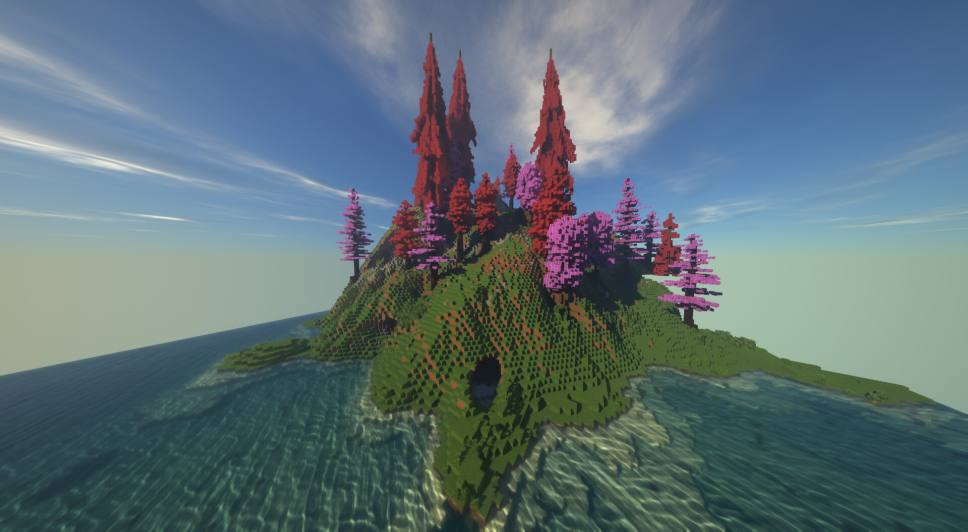 Giant Survival World / islands Minecraft Map