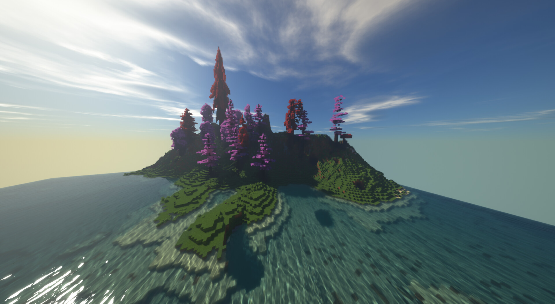 Giant Survival World / islands Minecraft Map