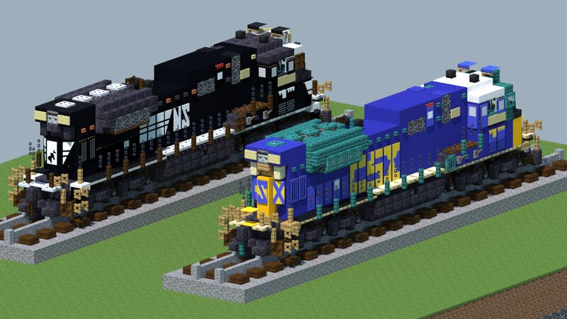 EMD SD80MAC Diesel locomotive [With Download] Minecraft Map