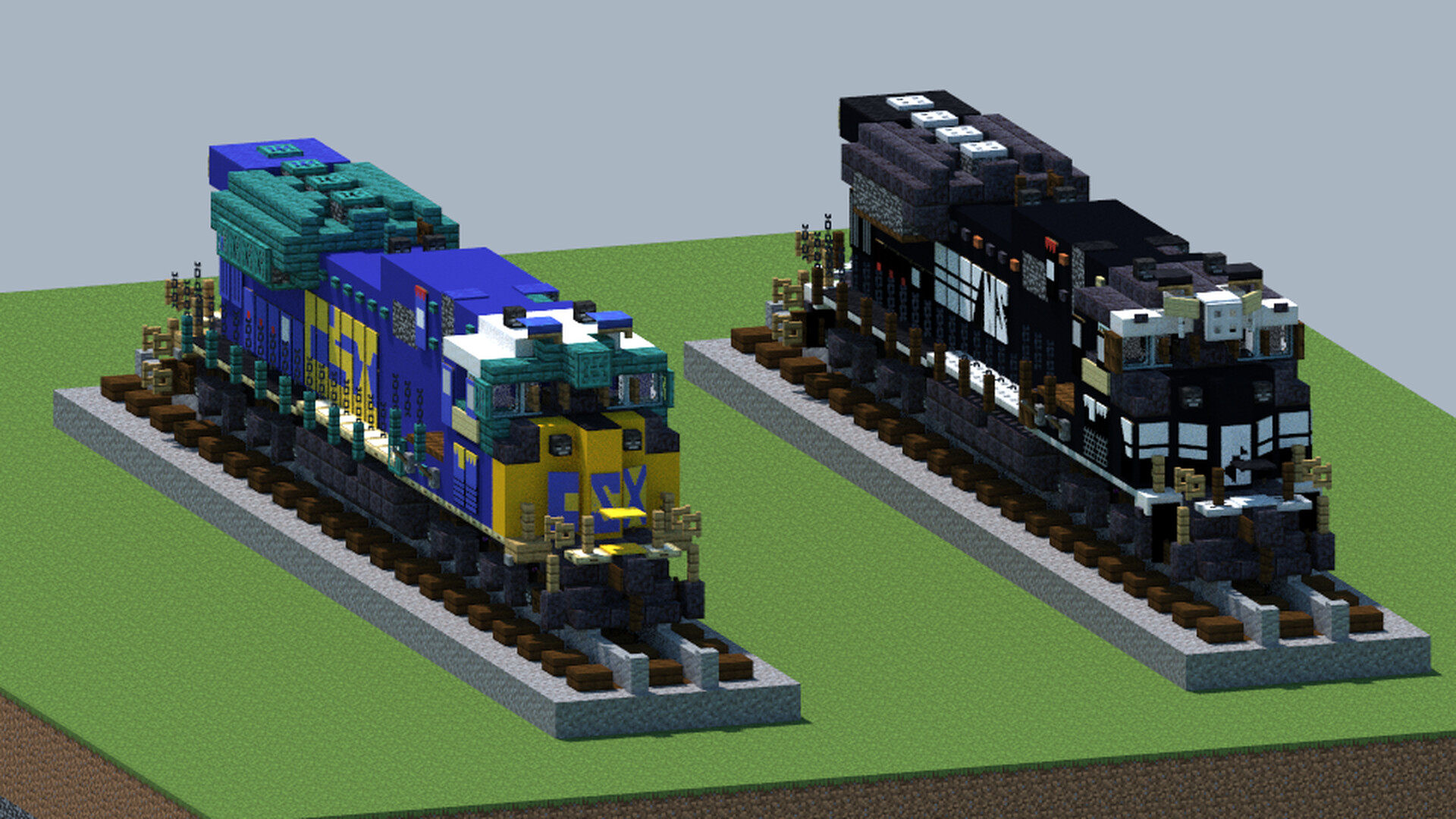 EMD SD80MAC Diesel locomotive [With Download] Minecraft Map