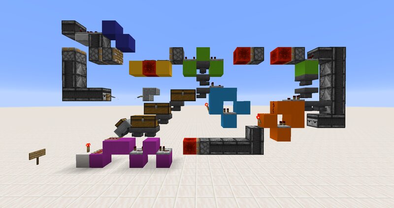 On demand sorting system Minecraft Map