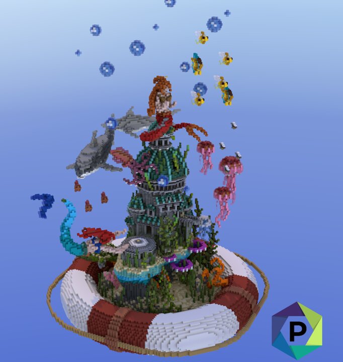 Mermaid Kingdom Hub | 1.8+ Minecraft Map