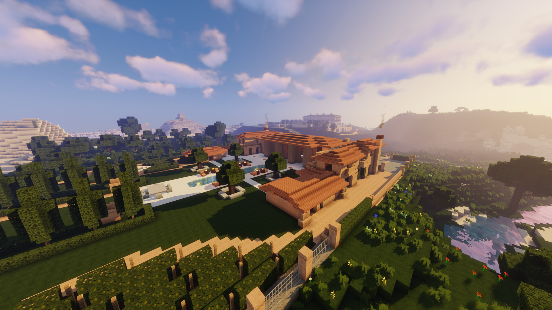 Mega Mansion X=-350 Z=480 Minecraft Map