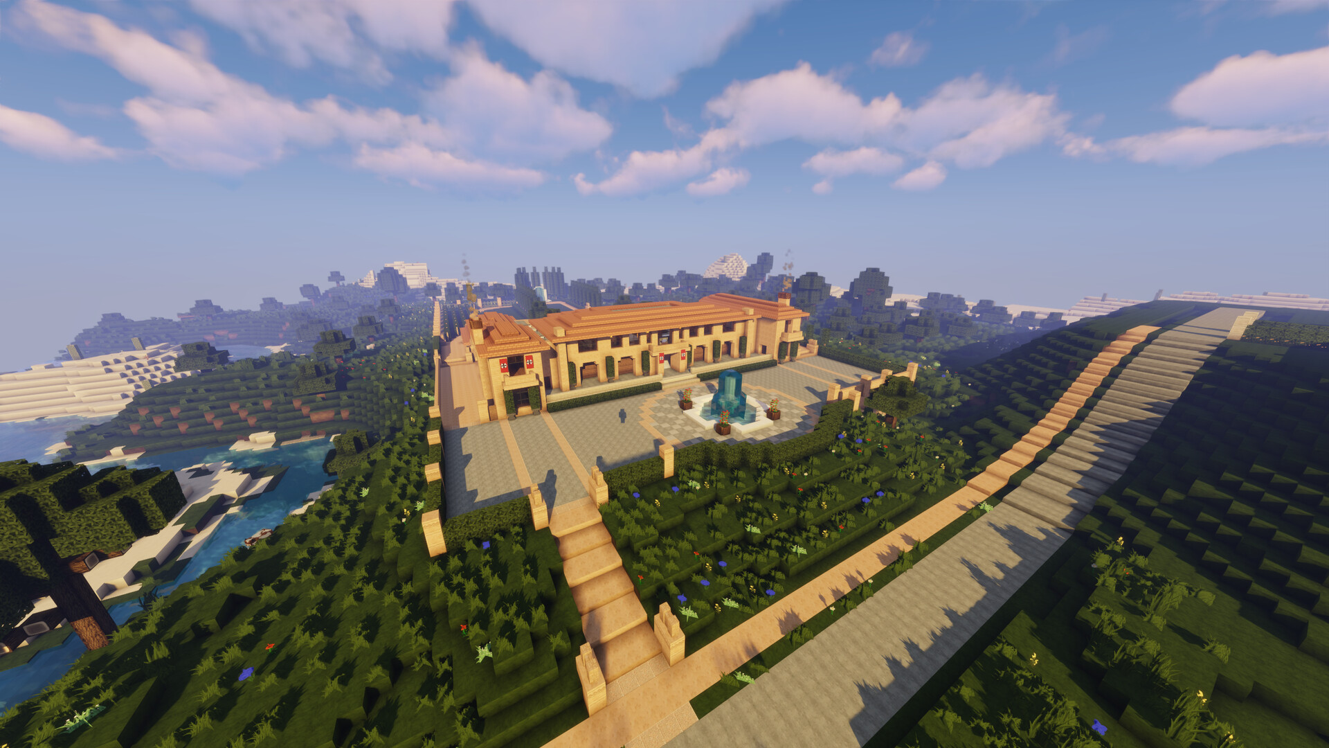 Mega Mansion X=-350 Z=480 Minecraft Map