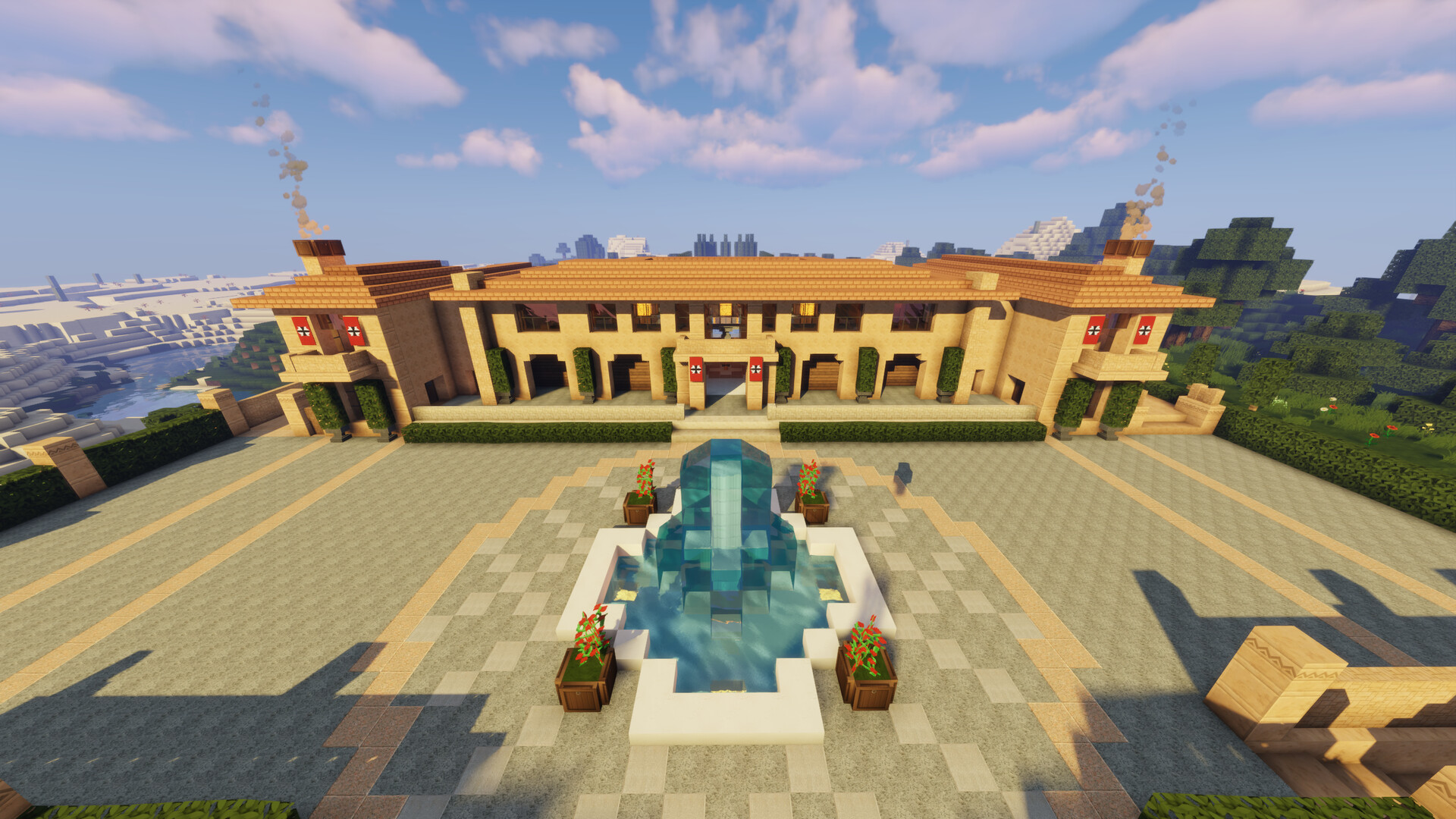 Mega Mansion X=-350 Z=480 Minecraft Map