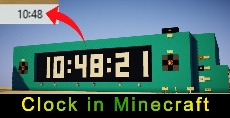 Clock in Minecraft by SteveGamer284 Minecraft Map