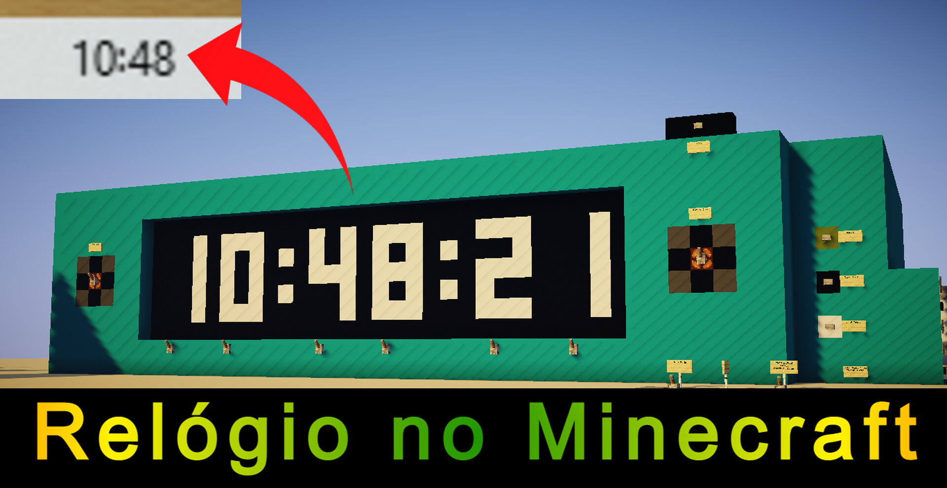 Clock in Minecraft by SteveGamer284 Minecraft Map