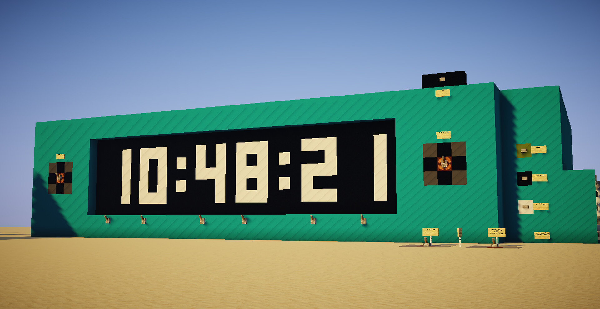 Clock in Minecraft by SteveGamer284 Minecraft Map