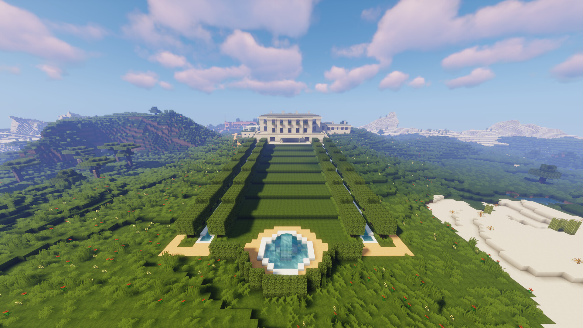 Mega Mansion X=-350 Z=480 Minecraft Map