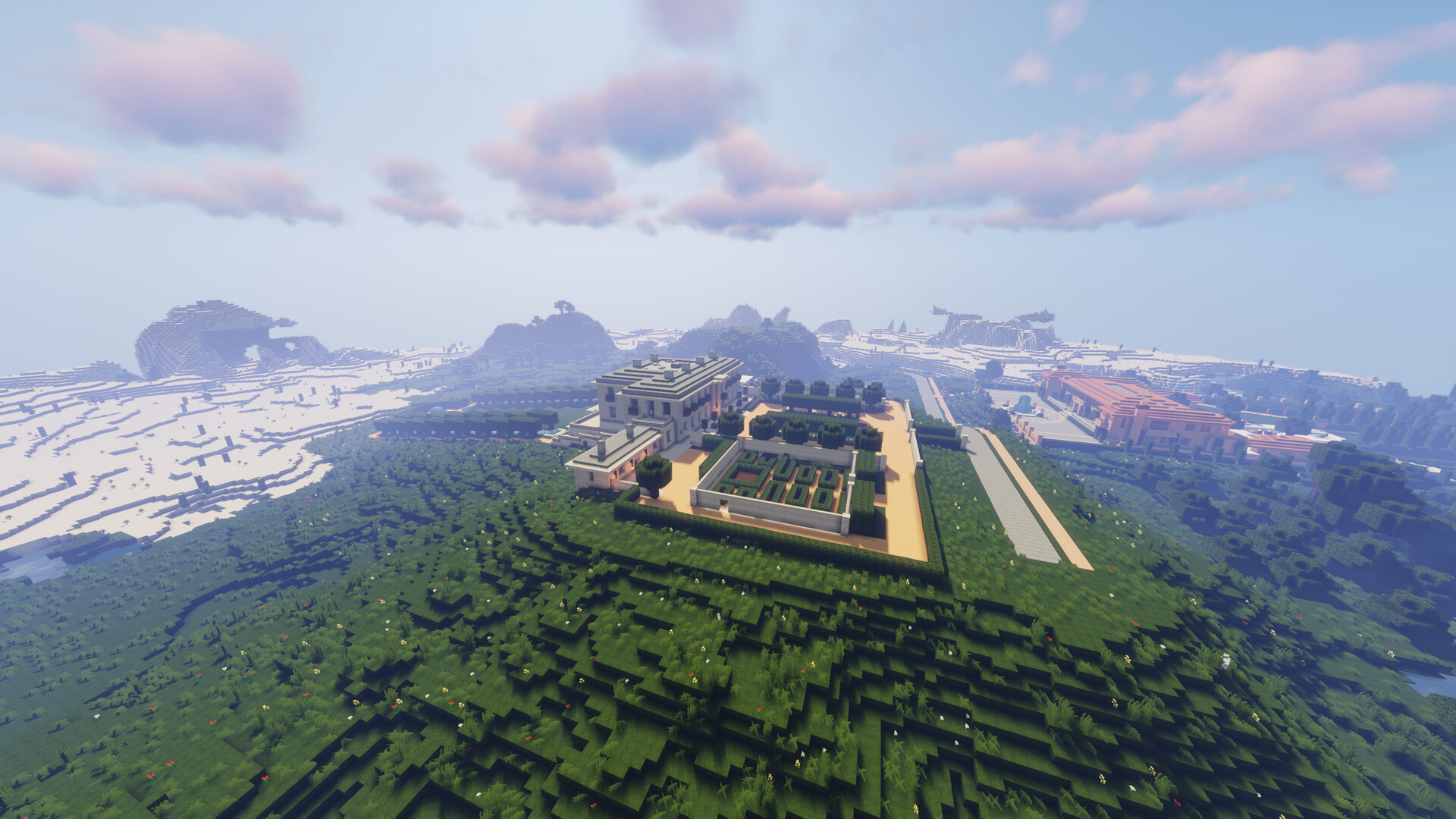 Mega Mansion X=-350 Z=480 Minecraft Map