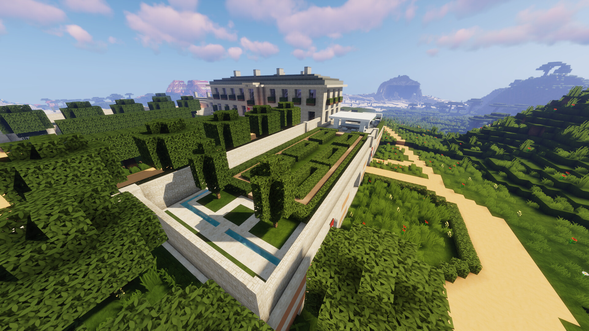Mega Mansion X=-350 Z=480 Minecraft Map