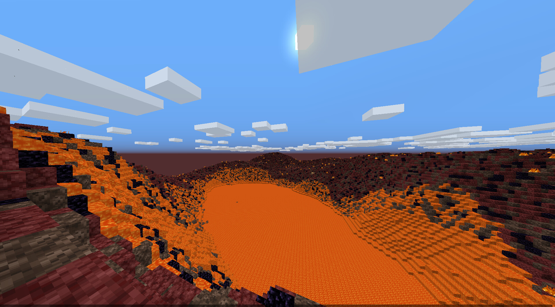 Nether wastlands Minecraft Map