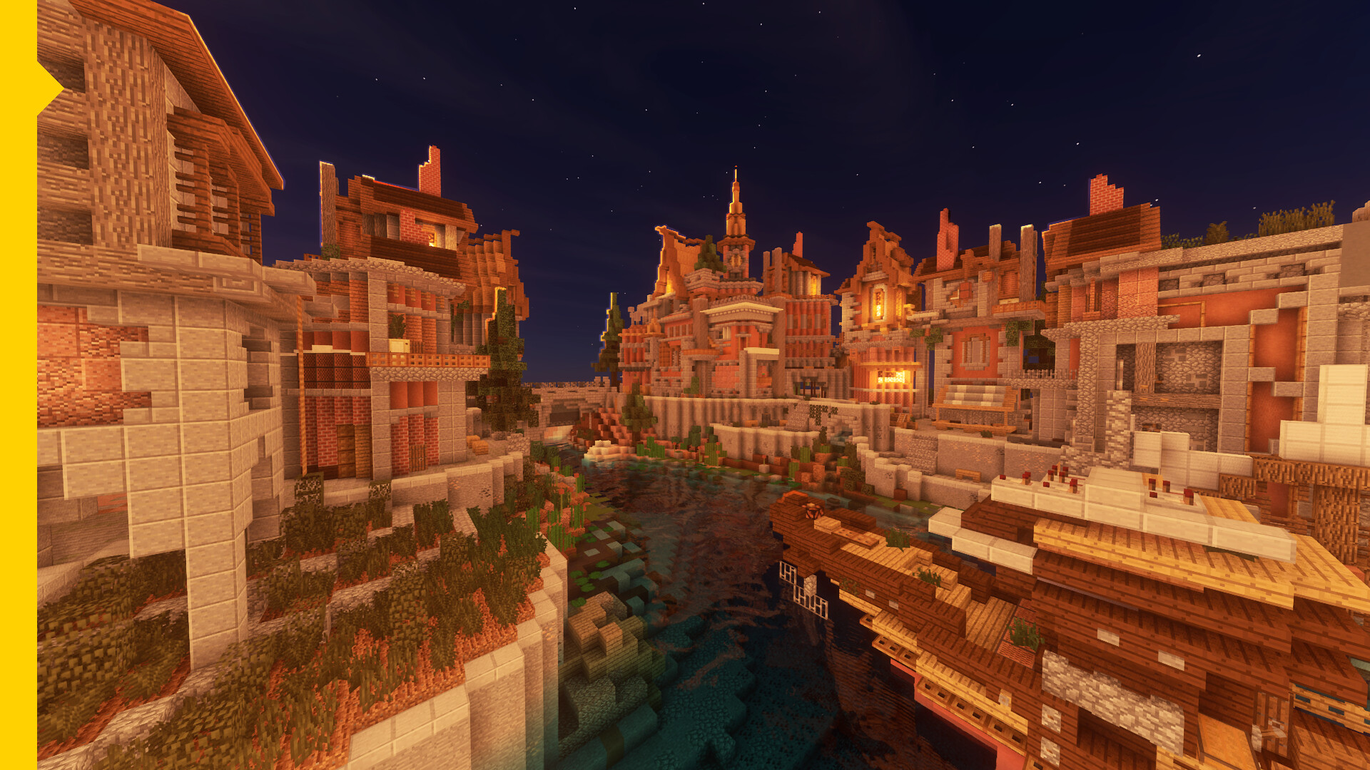 Industrial fisherman's village Minecraft Map