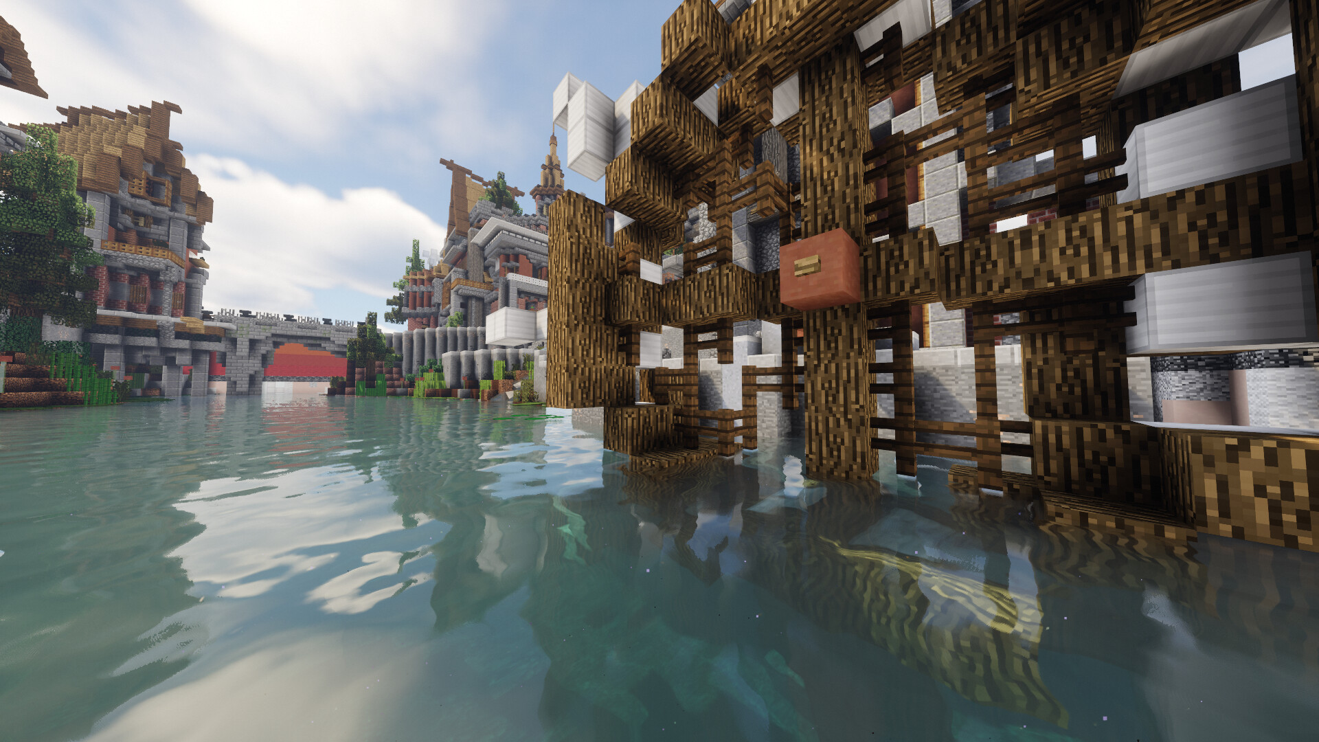 Industrial fisherman's village Minecraft Map