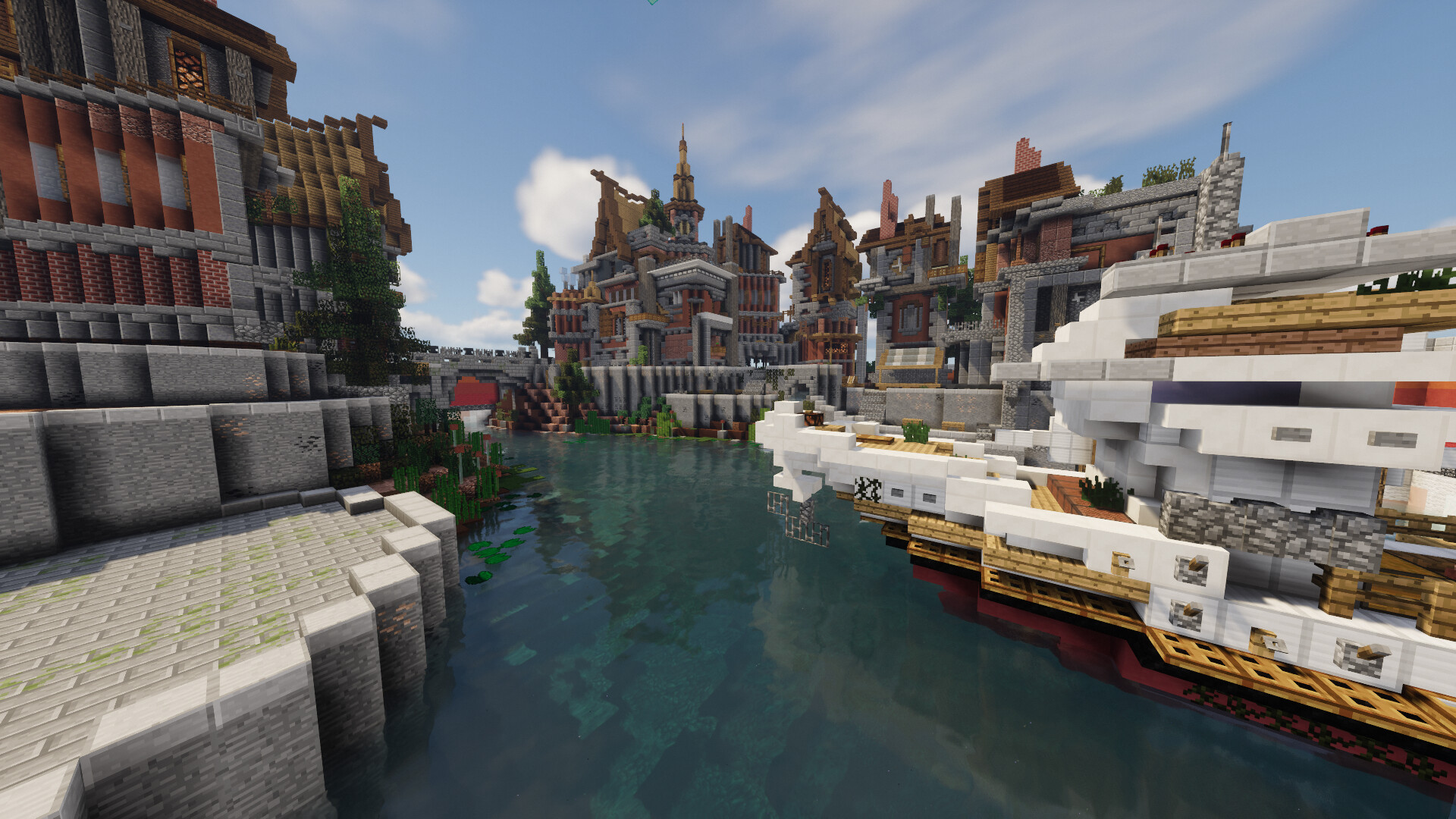 Industrial fisherman's village Minecraft Map