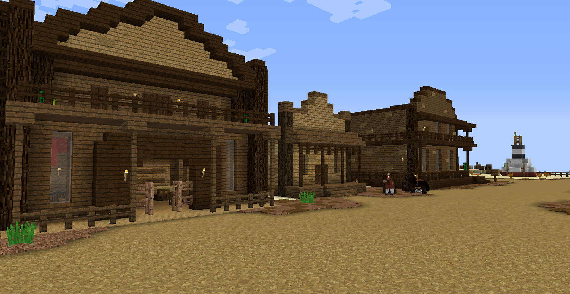 🌵Wild West Town & Terrain🐎 Minecraft Map