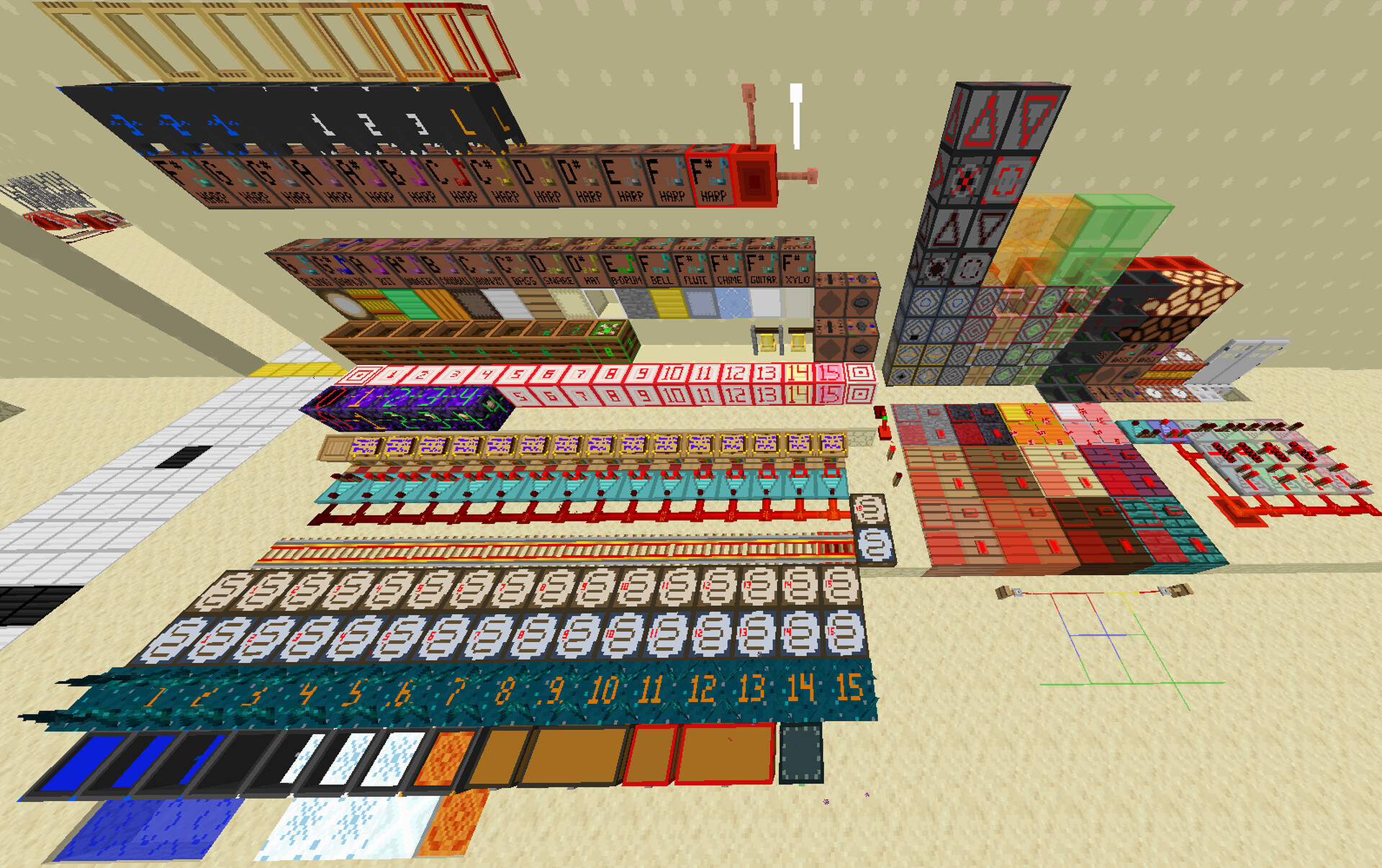 Texture Pack Testing 1.17 - All the blocks in the game Minecraft Map