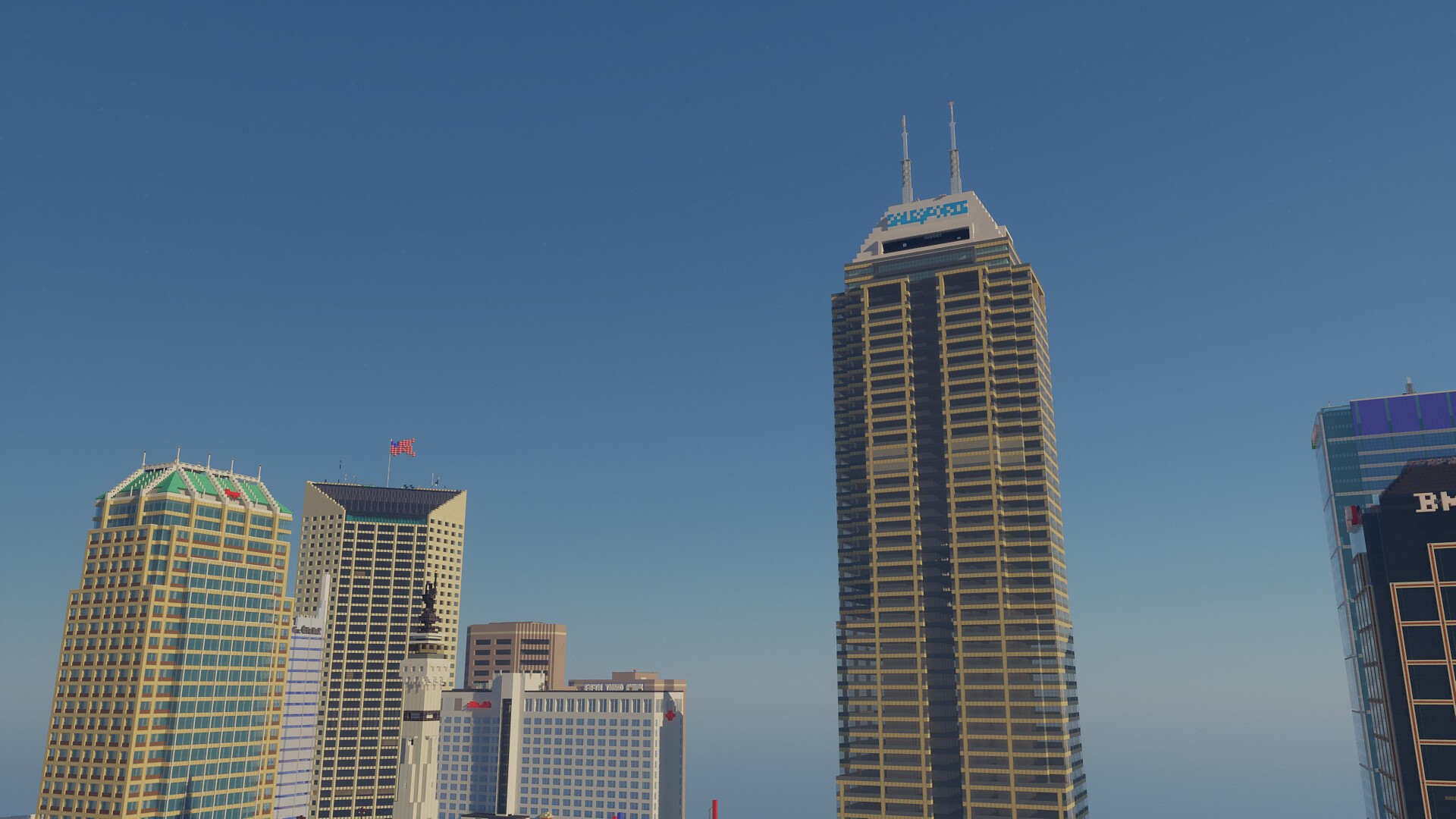 Indianapolis In Minecraft 1:1 Scale Recreation Minecraft Map