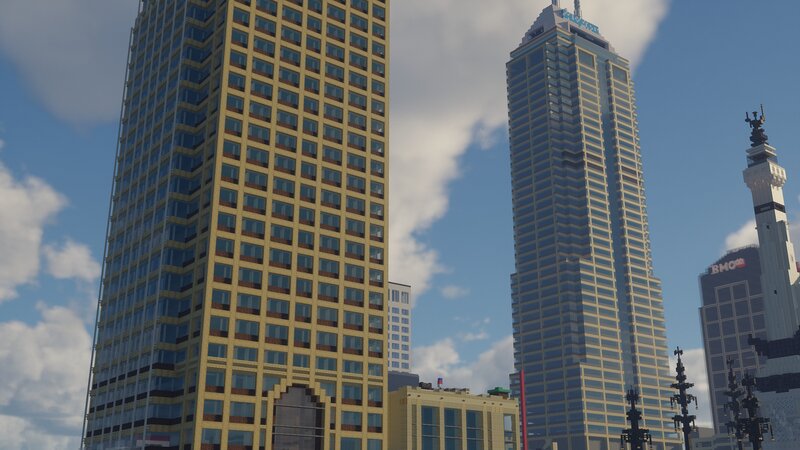 Indianapolis In Minecraft 1:1 Scale Recreation Minecraft Map