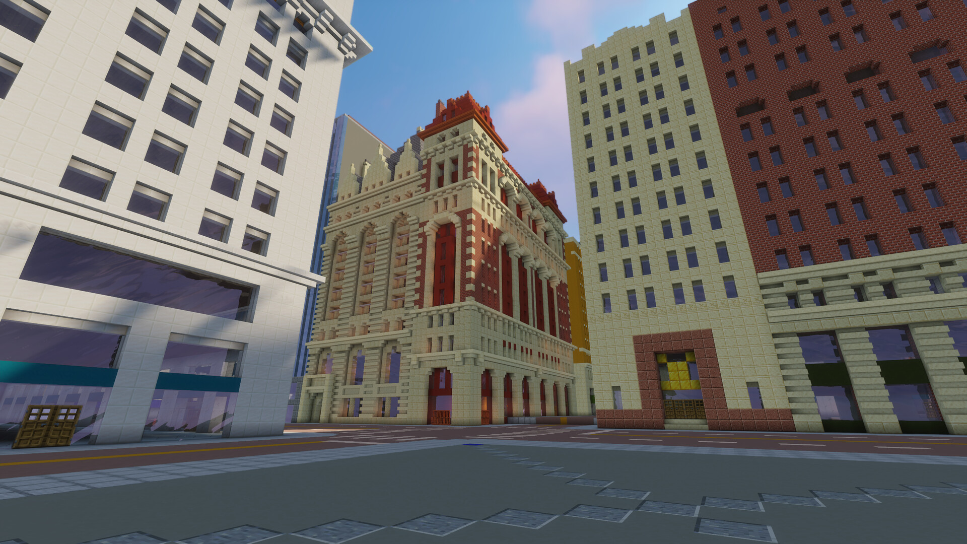 Ornate Early 1900's High-rise: Oakwood City Minecraft Map