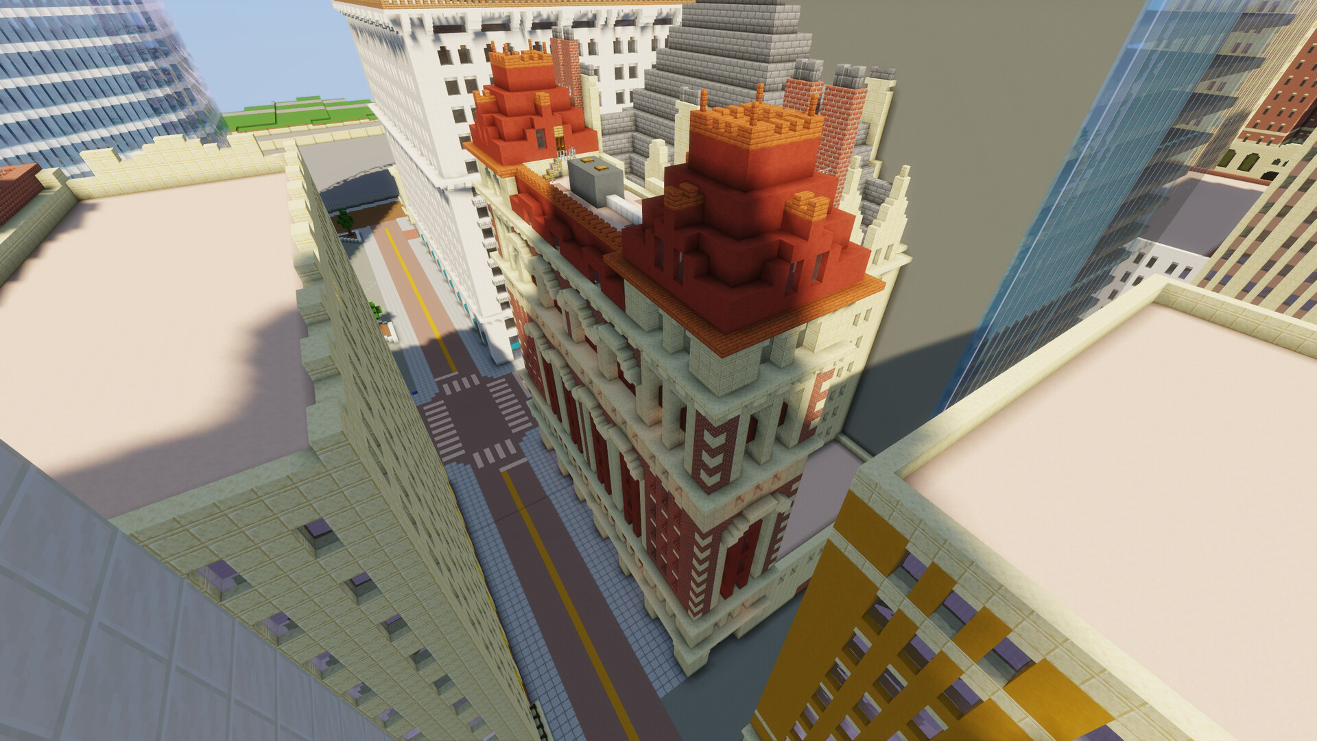 Ornate Early 1900's High-rise: Oakwood City Minecraft Map