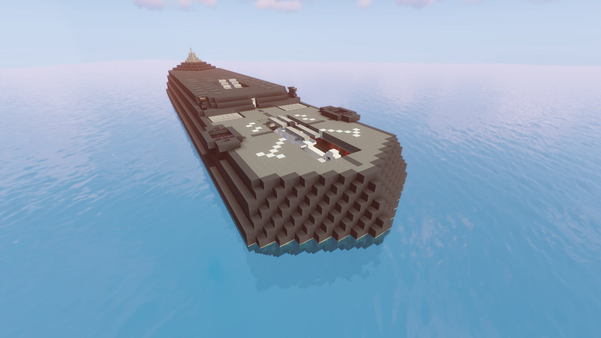 Arsenal ship [FULL INTERIOR] (fictional project 1:1 scale) Minecraft Map