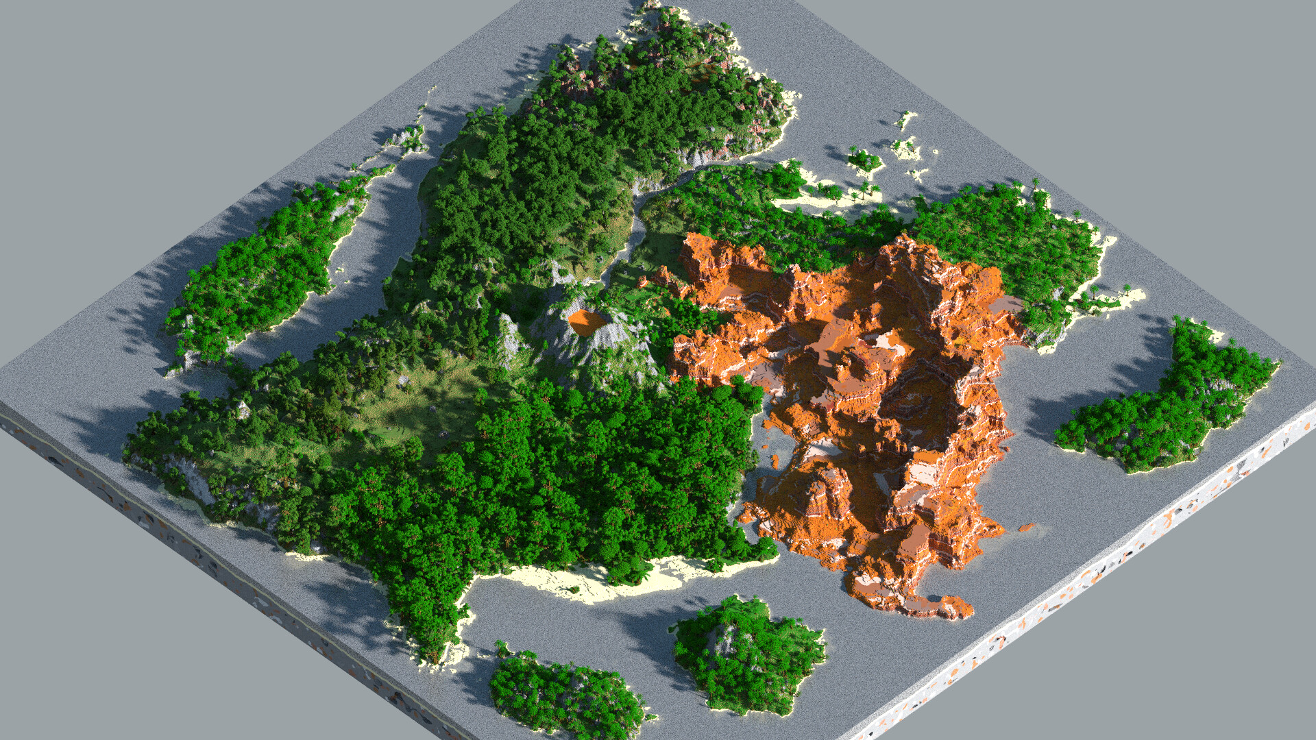 Two mini-maps of dinosaurs and adventures Minecraft Map