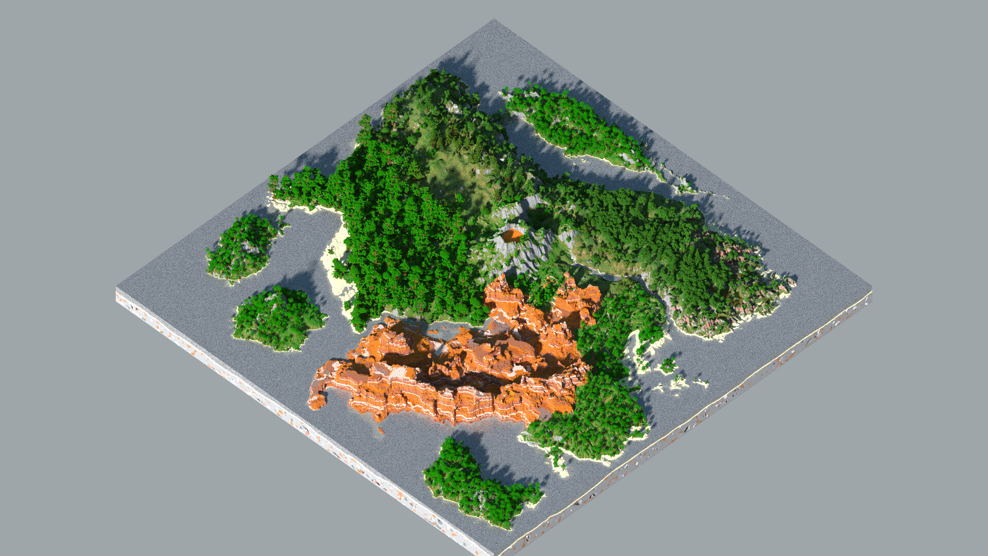 Two mini-maps of dinosaurs and adventures Minecraft Map