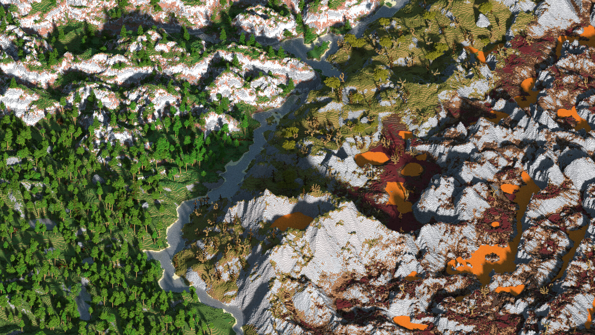 Two mini-maps of dinosaurs and adventures Minecraft Map