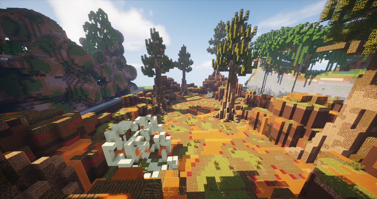 x8 HQ Terrain Based Practice Arenas | 1.8+ Minecraft Map