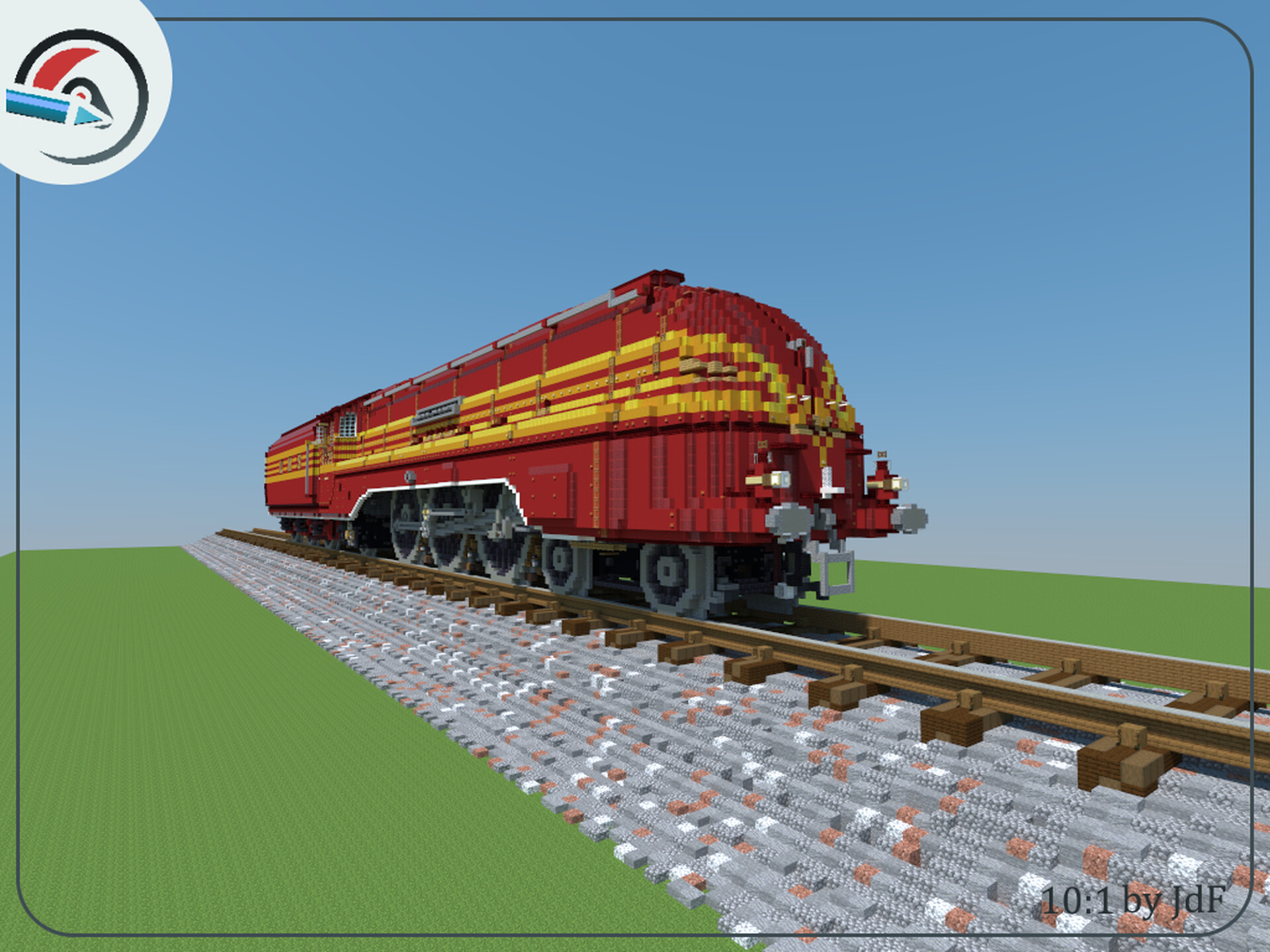 10:1 MASSIVE DETAILED LMS Coronation Scot Locomotive by Jf! Minecraft Map