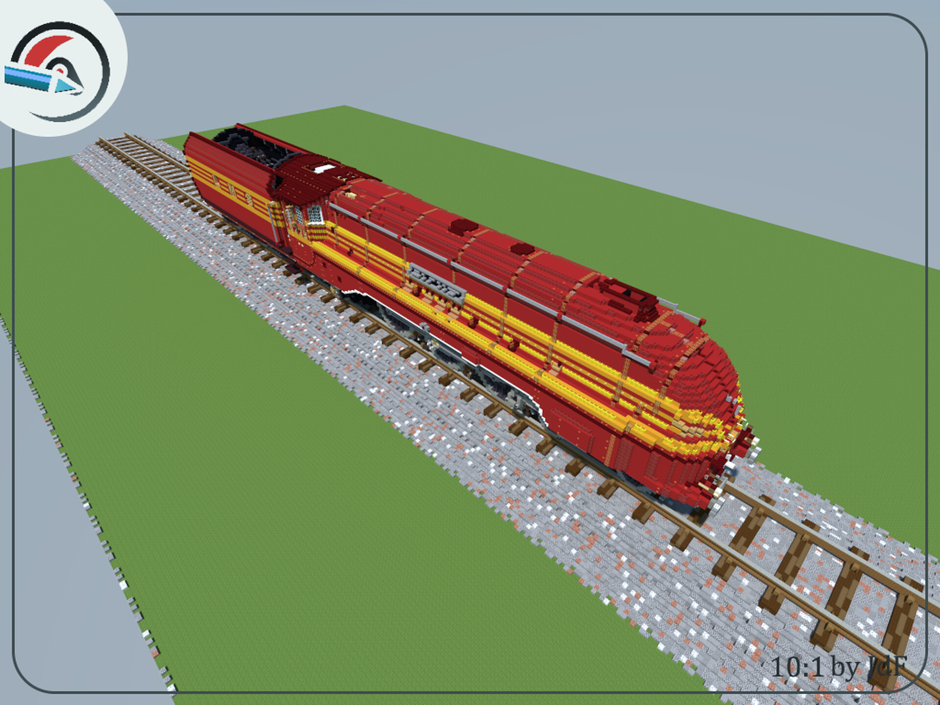 10:1 MASSIVE DETAILED LMS Coronation Scot Locomotive by Jf! Minecraft Map