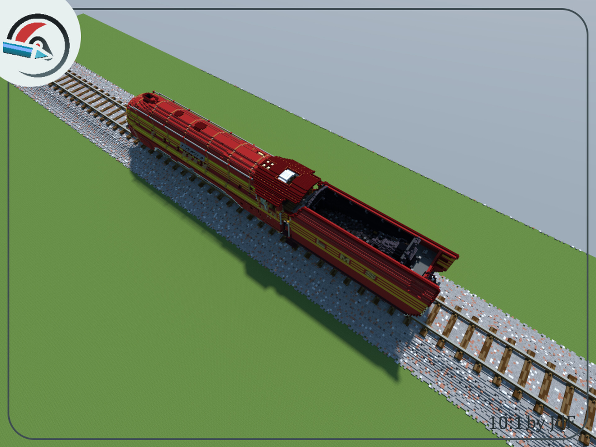 10:1 MASSIVE DETAILED LMS Coronation Scot Locomotive by Jf! Minecraft Map