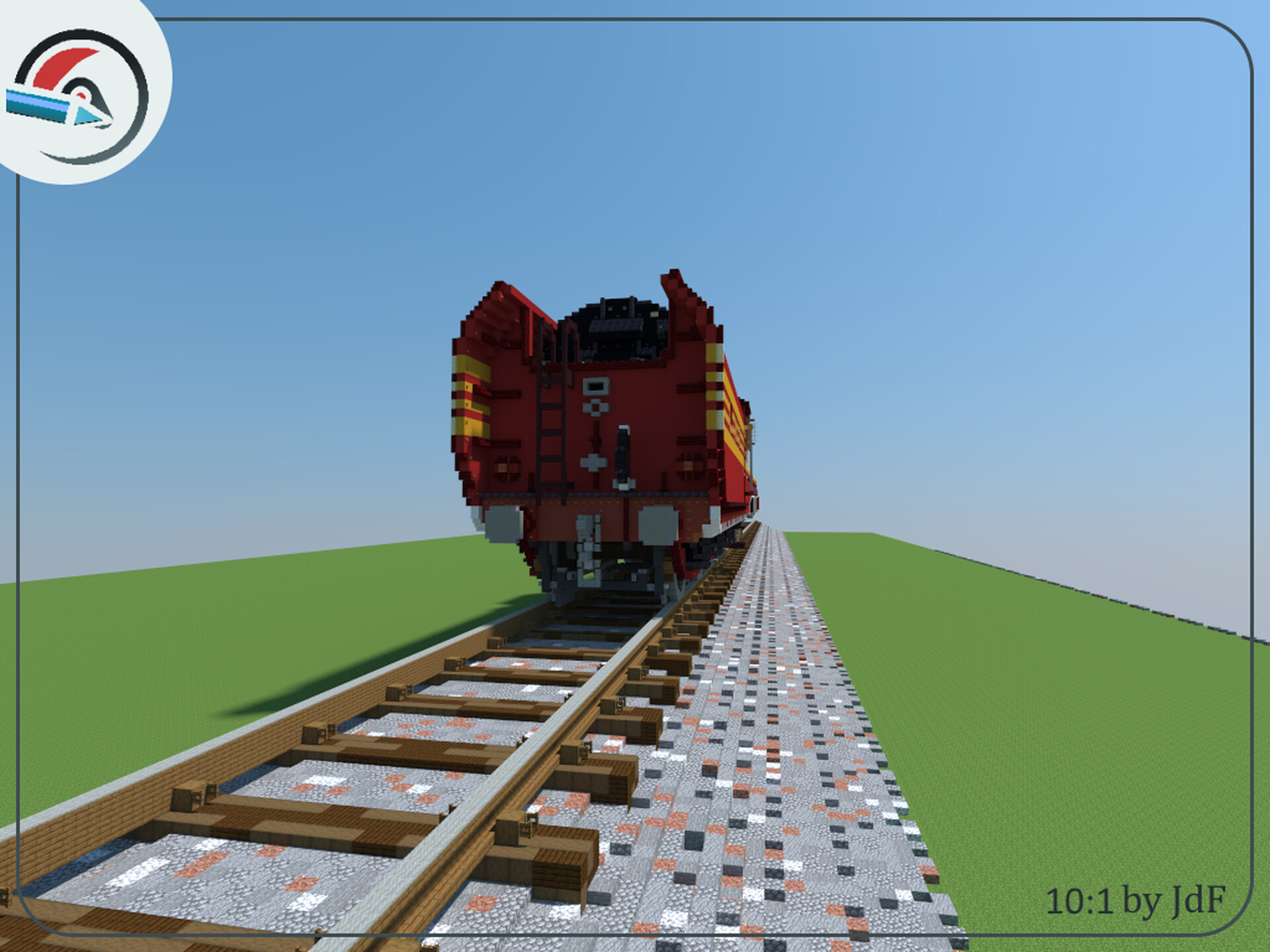 10:1 MASSIVE DETAILED LMS Coronation Scot Locomotive by Jf! Minecraft Map