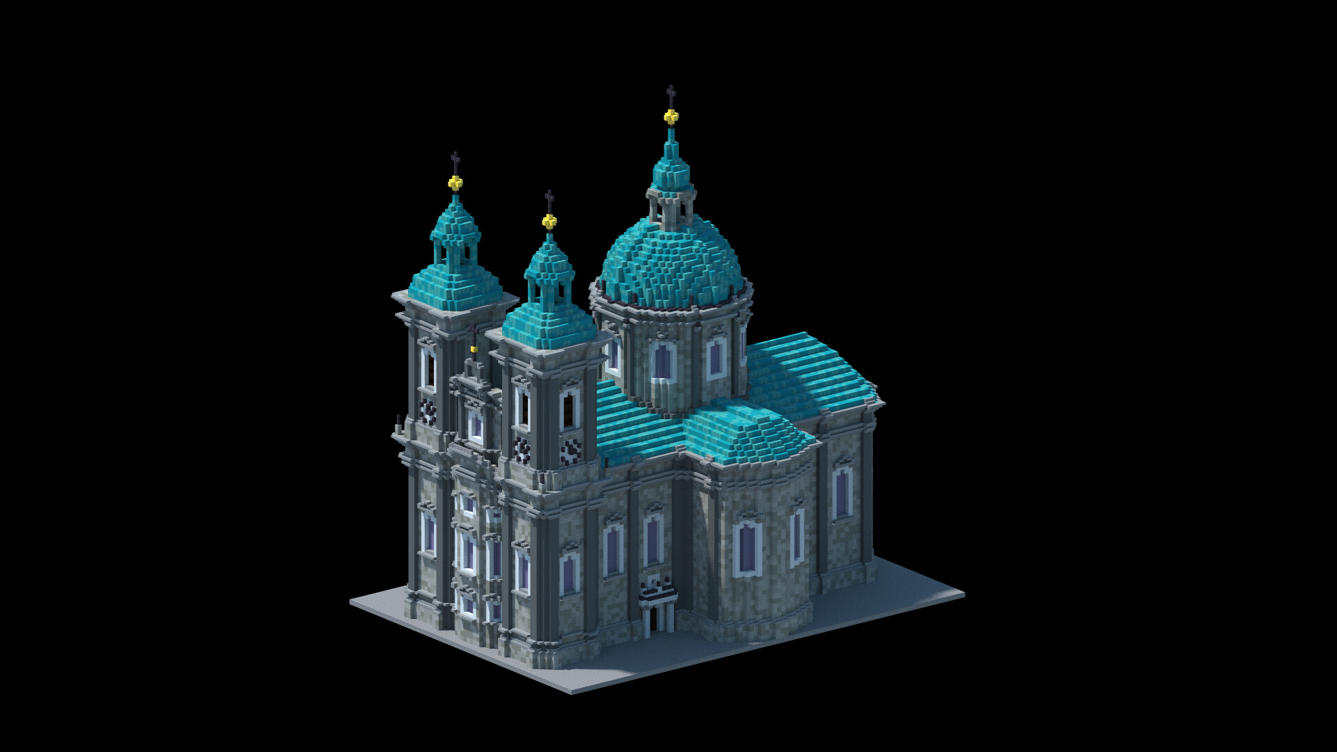 baroque church with a dome Minecraft Map
