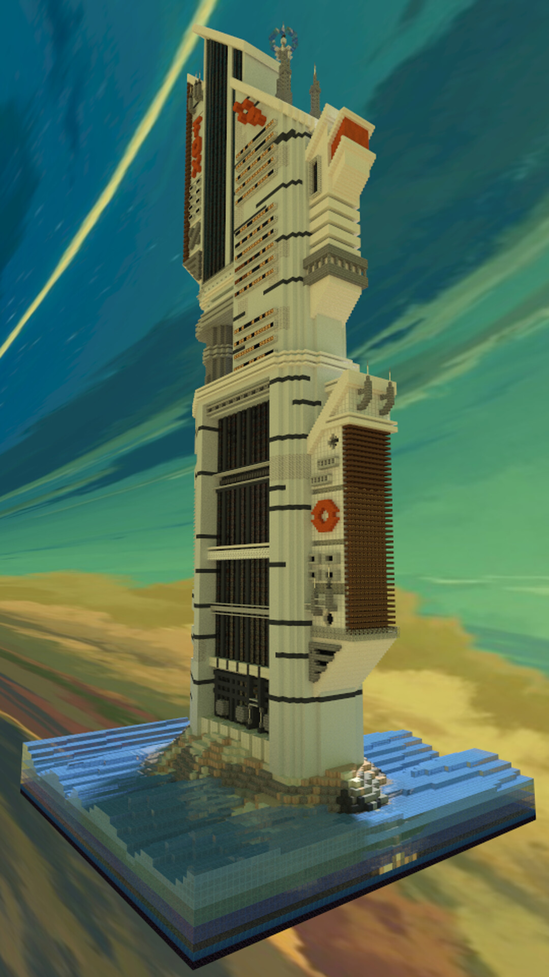 CyberPunk Maritime Outpust Minecraft Map